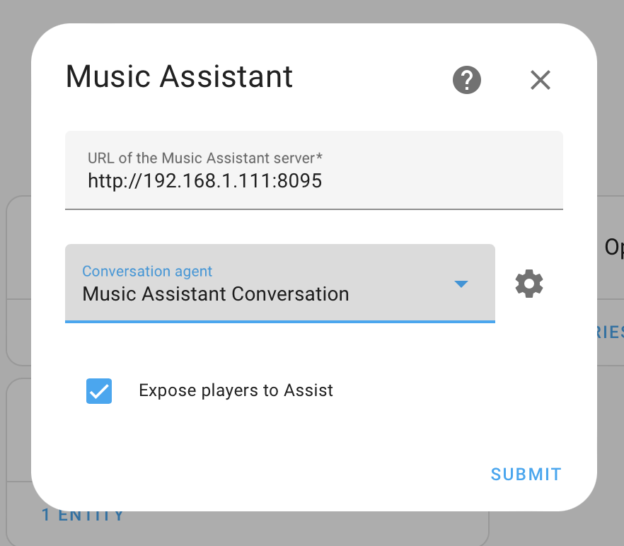 Voice Control - Music Assistant